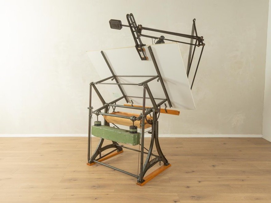A Bad-Ass Adjustable Drafting Table and Square from Mid-Century Germany ...