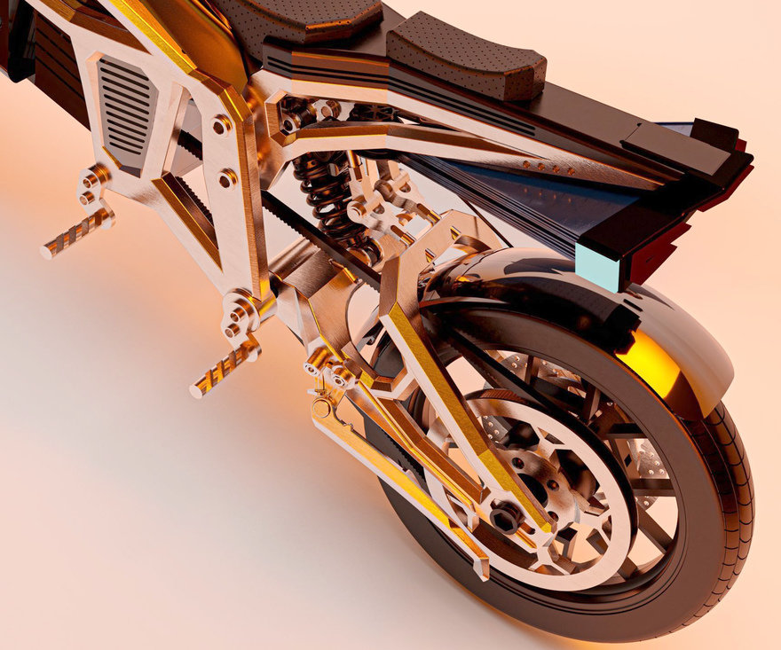 An Architecture Firm's Wishful Solar-Powered Motorcycle Concept - Core77