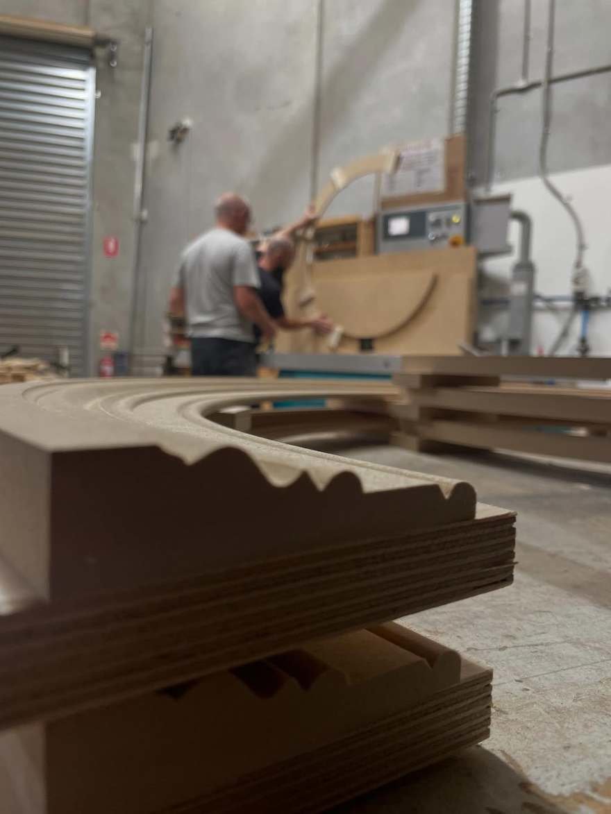 Impressive Shop Jiggery for Cutting a Molding Profile Into an Arched ...