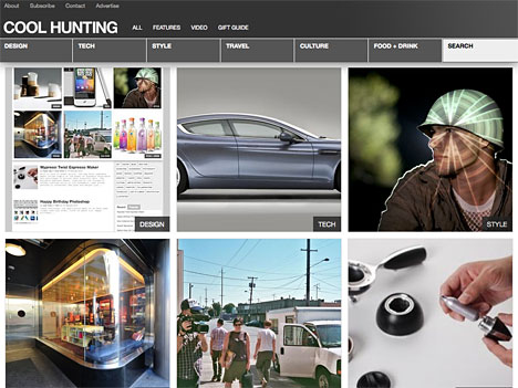Cool Hunting's redesign never ends...and that's a good thing! - Core77
