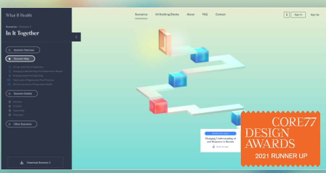 What If Health... - by Design Institute for Health / Core77 Design Awards