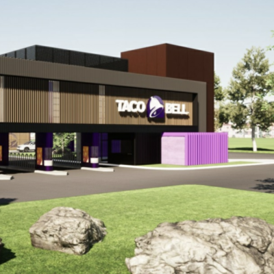 New Windowless Taco Bell On Stilts Design is Result of "Auto-Dominated ...