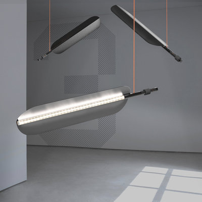 Studio Flaer's Suspended Yet Angle-Adjustable Piuma Lighting Fixture ...