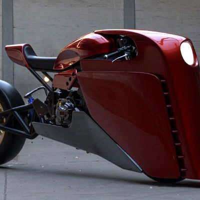 Ziggy Moto's Custom Motorcycle with a Streamline Moderne Front End - Core77