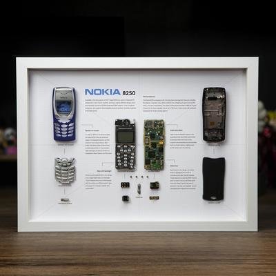 Miniature Exhibition Design: Dismantled Cell Phones as Artwork - Core77