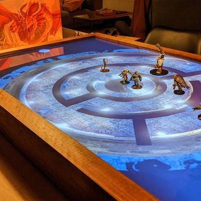 CraftyKobolds' Digital Gaming Boards, Made With 43" UHD TVs - Core77