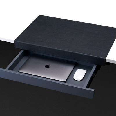 A Metal and Leather Add-On Drawer for Drawer-less Desks - Core77