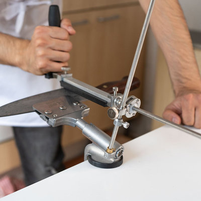 An Elaborate Knife-Sharpening Rig - Core77