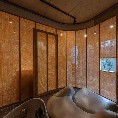 A Shoji Screen Alternative? Semi-Private Rattan Weave Walls - Core77