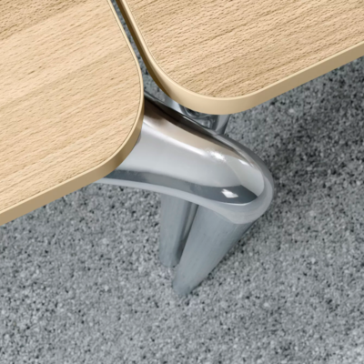 Fora Form's Lightweight, Stacking Clip Table with Offset Legs for ...