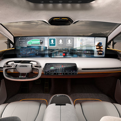 Crazy Full-Width Pop-Up Screen in This "Ultra Premium" SUV EV - Core77