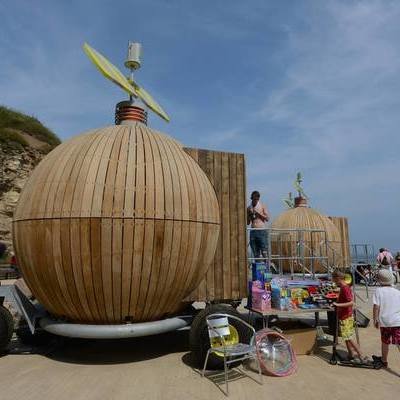 Building Gigantic Wooden Pods as Seaside Community Spaces - Core77
