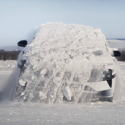 A Car Shaking Snow Off of Itself - Core77
