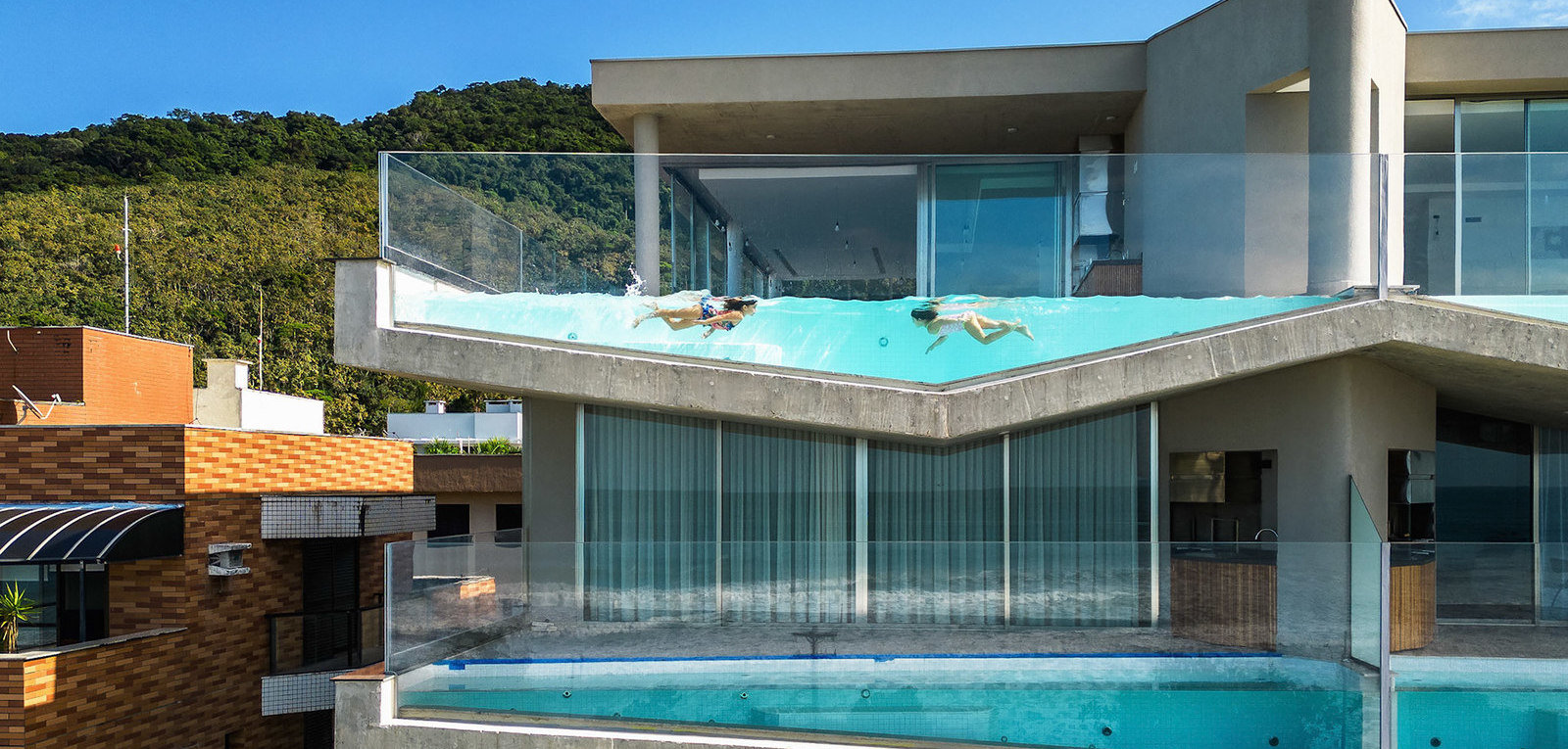 Apartment Building Pool