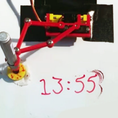 The Little Robot That Keeps Time On Your Whiteboard - Core77