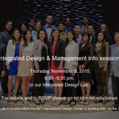 MIT Integrated Design & Management Information Session - Core77