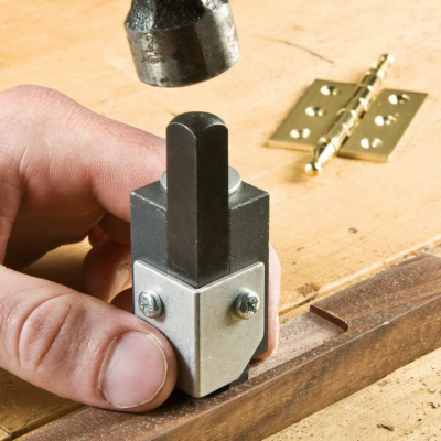 This Spring-Loaded Corner Chisel Makes Short Work of Hinge Mortises ...