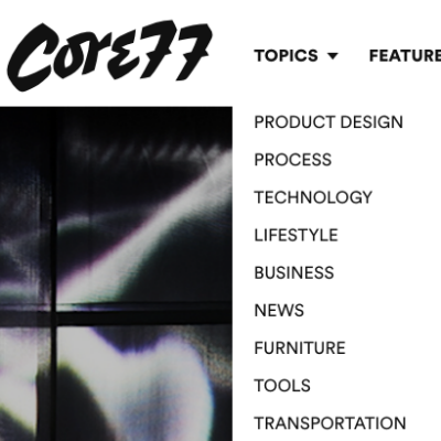Explore Core77 Using Our New Category Menu!