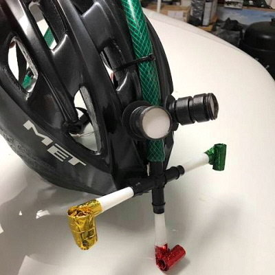 DIY Anti-Magpie-Attack Bicycle Helmet Designs - Core77