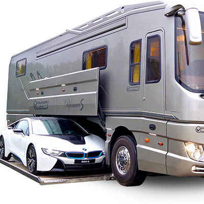 This Mobile Home Carries a Side-Deploying Sports Car So You Can ...