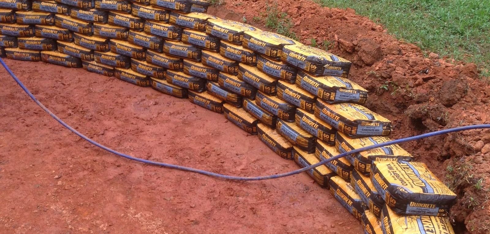 Concrete Bag Retaining Wall Ideas