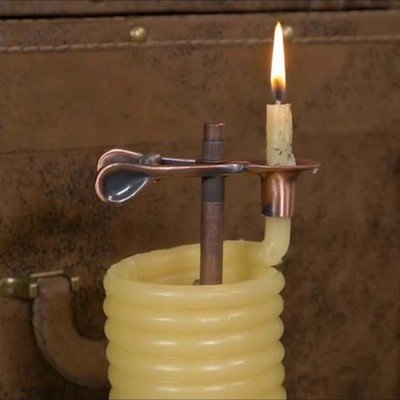 Primitive Timing/Lighting Device: A Self-Extinguishing Coiled Candle ...
