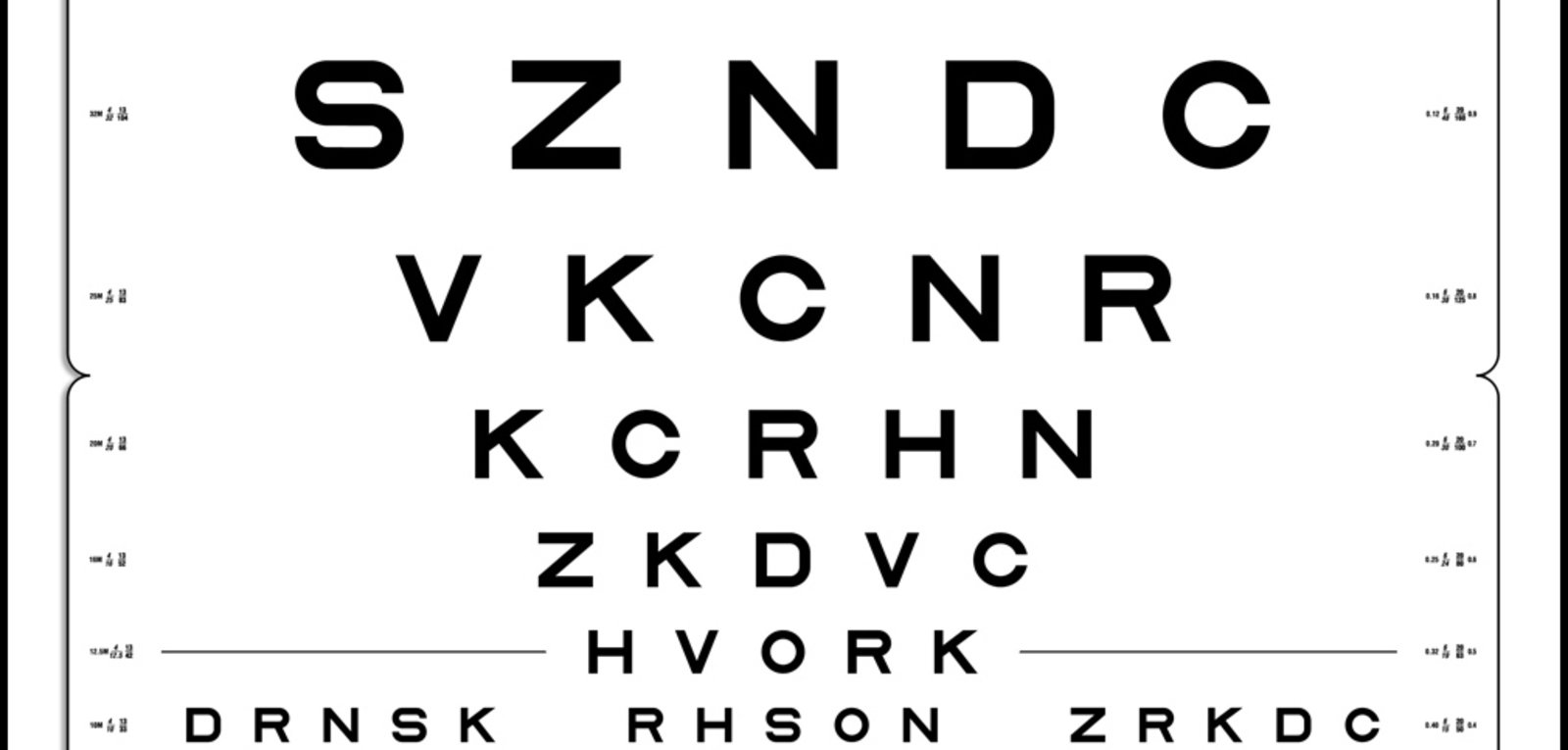Eye Chart Font Photographs