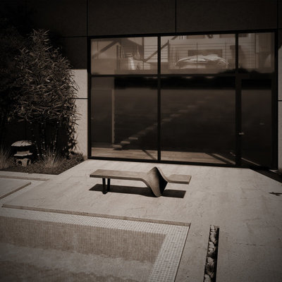 Badih Rameh's Twisted Concrete Bench - Core77