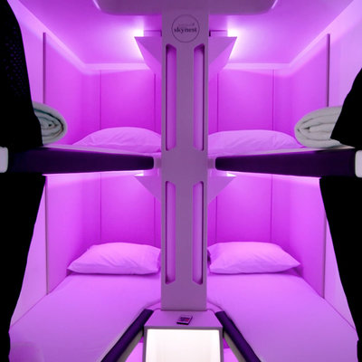 The Economy Skynest: Airplane Sleeping Pods for Economy Passengers ...