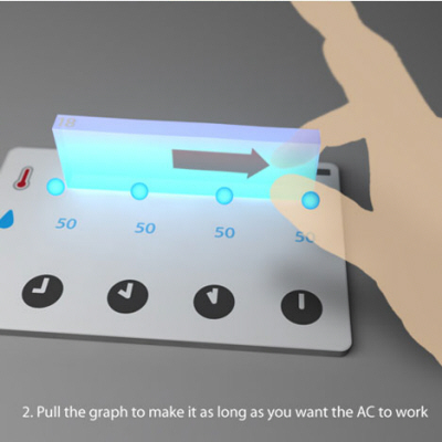 Interface design concept for controlling temperature - Core77