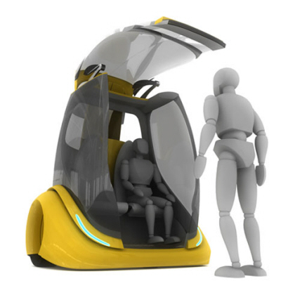 Metropolitan/municipal design, Part 4: Robot Taxi concept - Core77