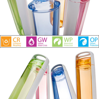 New Kor One bottles have charitable colors - Core77