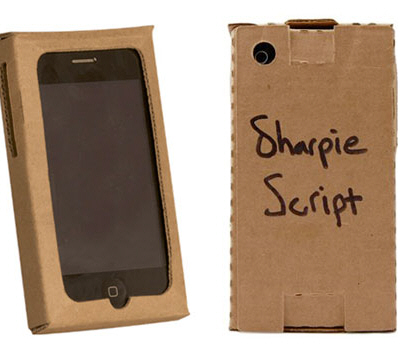 Recession style iPhone Case, made from cardboard - Core77