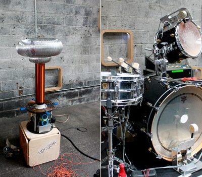 Gizmodo Gallery '09: ArcAttack perform live with Singing Tesla Coils ...