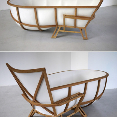Thomas Linssen on a bathtub as furniture - Core77