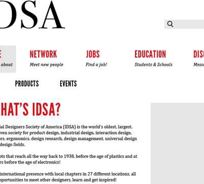 Carnegie Mellon design students propose a new IDSA website - Core77