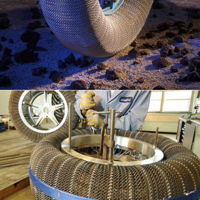 Mesh space tire made from springs wins R&D award - Core77
