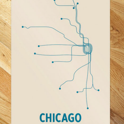 Lineposters: Urban Transit Line Art - Core77