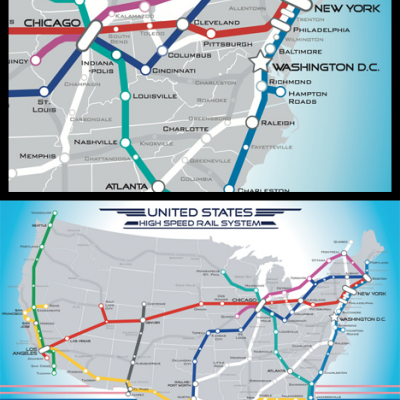 More High Speed Rail: Alfred Twu's U.S. High Speed Rail Map. (It's Just ...