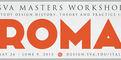SVA Masters Workshop in Rome this summer! - Core77