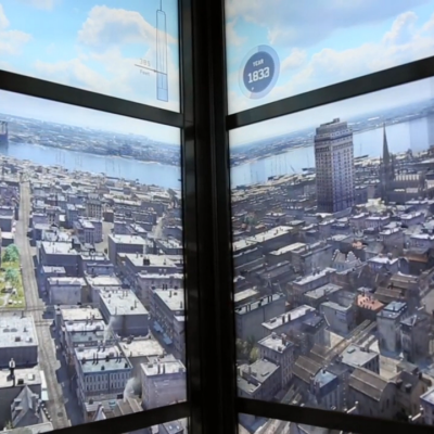 WTC Elevator Displays 360-Degree Animated Time Lapse of New York ...