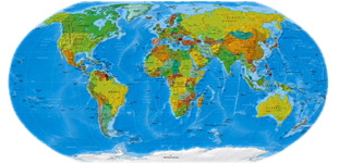 Internet Country Codes Worldmap - Core77