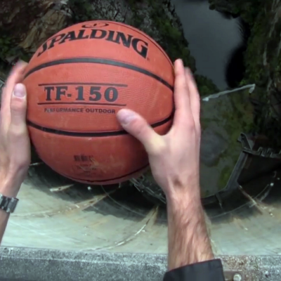 Guy Throws Basketball Off of Dam to Demonstrate Crazy Effect of ...