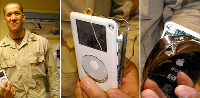 iPod saves soldier from bullet to the chest - Core77