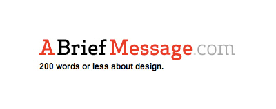 A Brief Message - Core77