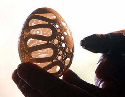 Intricate egg shell designs - Core77