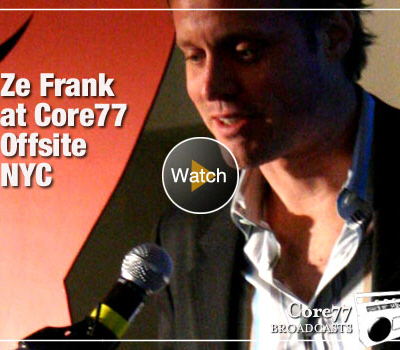 Core77 Broadcasts: Ze Frank at Core77 Offsite NYC