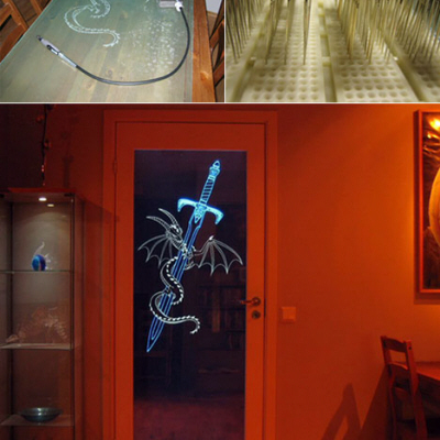 Furniture hack: LED-glass door - Core77