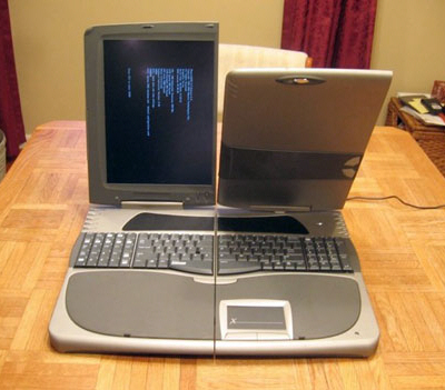 Eye-popping splitscreen laptop prototype for sale - Core77