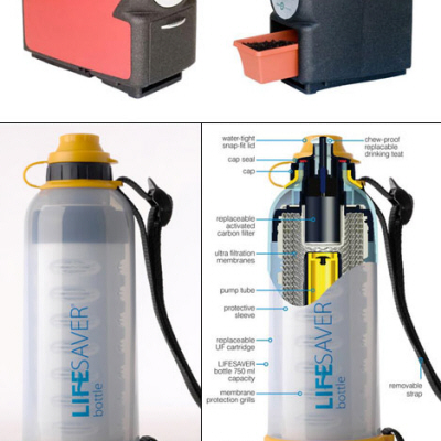 Green product designs: cabinet composter, water filtration bottle - Core77